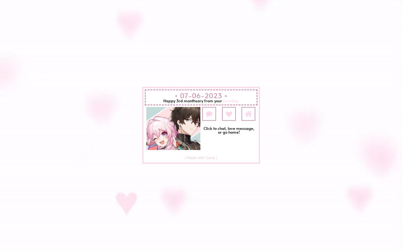 Je t'aime, ma belle.